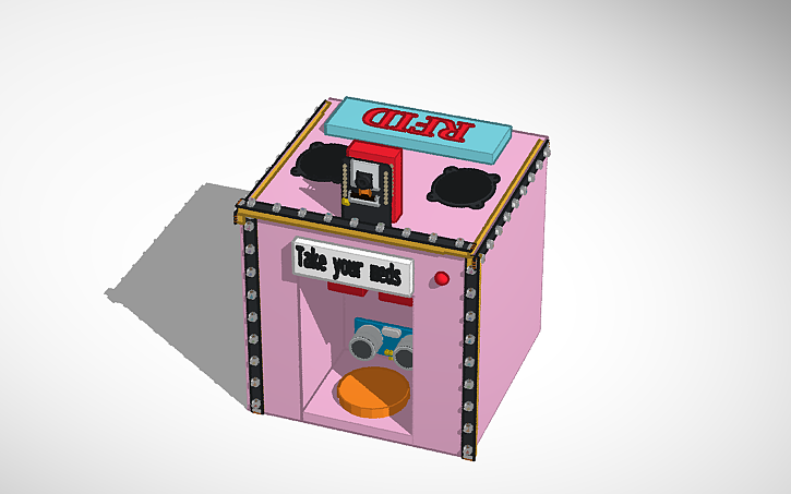 3D design Smart Drug dispensing machine - Tinkercad