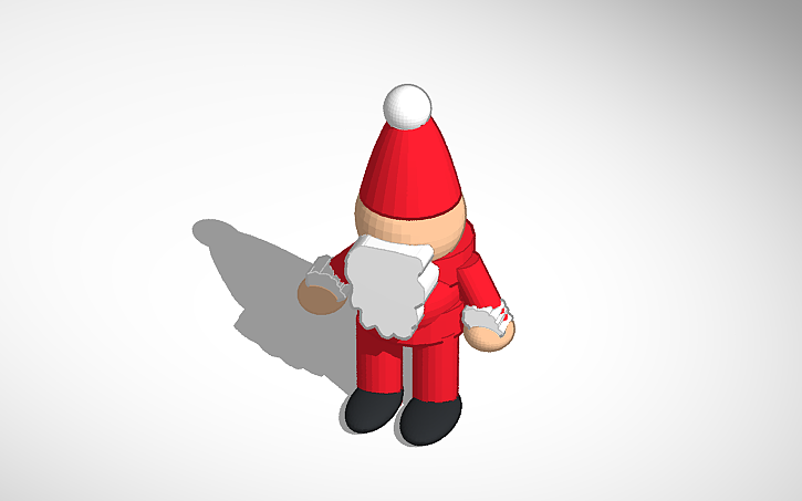 3D design Santa | Tinkercad