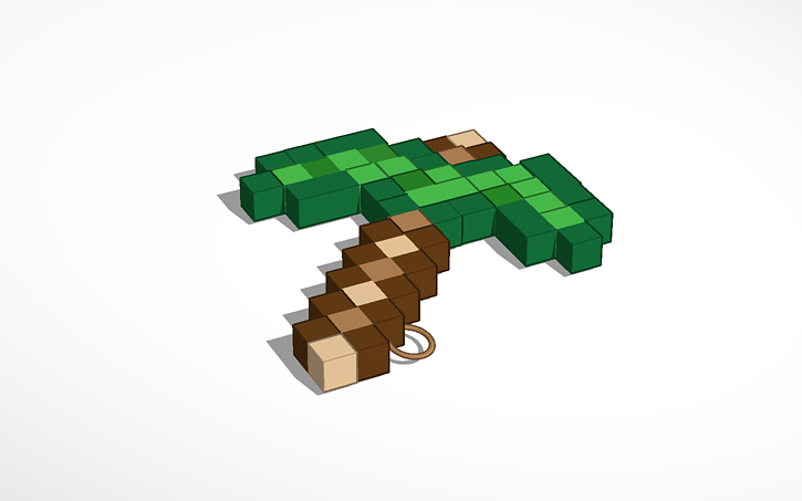 3D design Minecraft pickaxe | Tinkercad