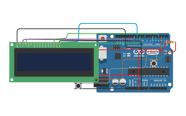 Circuit Design Arduino Lcd Games Tinkercad