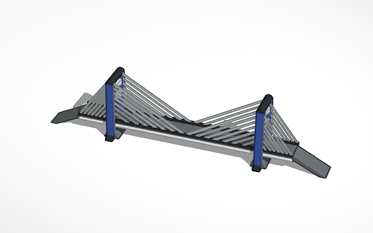 3D design Bridge - Tinkercad