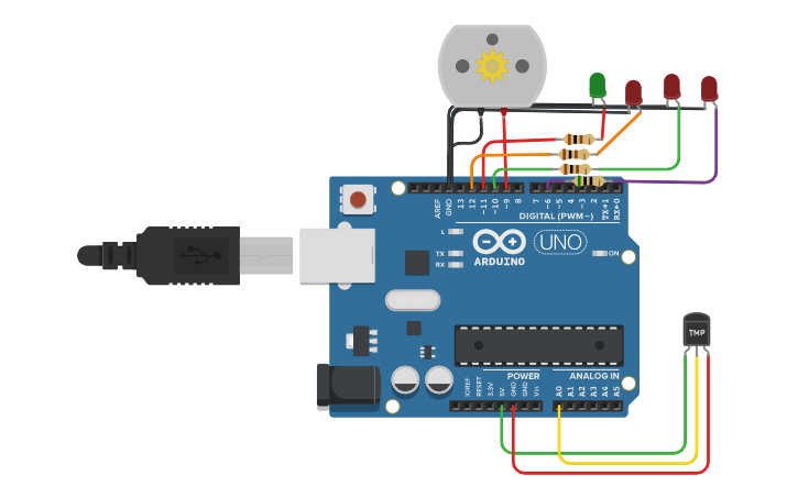 Circuit design Micro - Tinkercad