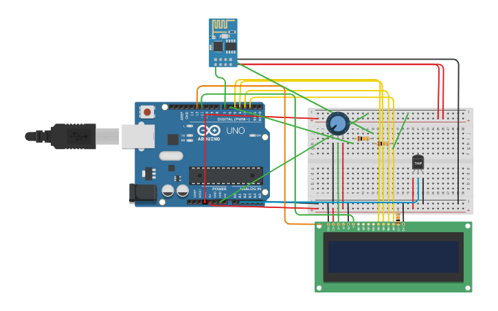 Circuit design iot watch - Tinkercad