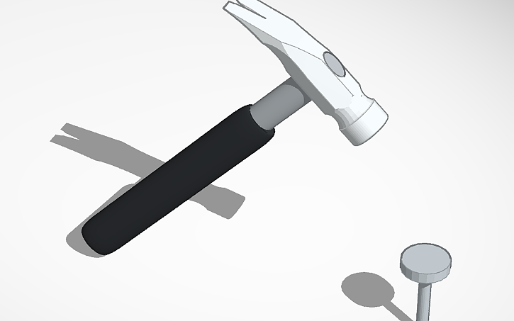 3D design Hammer - Tinkercad
