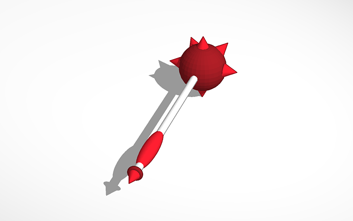 3D design Mace of fire - Tinkercad