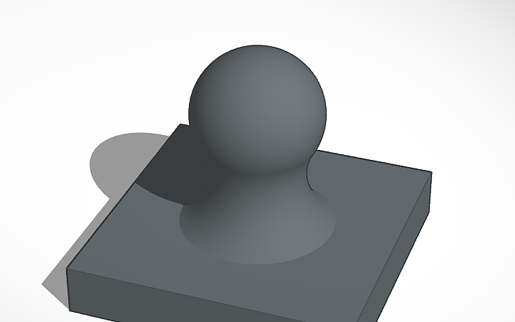 3D design Stamp - Tinkercad