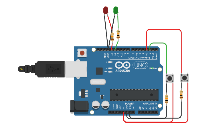 Circuit design Atividade 2 - Tinkercad