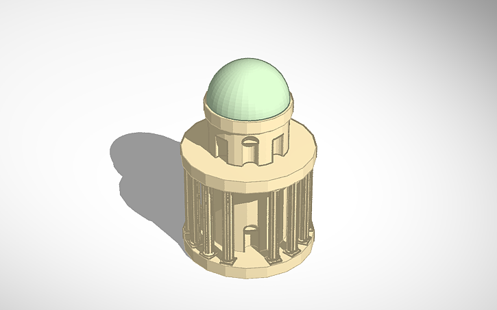 3D design Roman Dome - Tinkercad