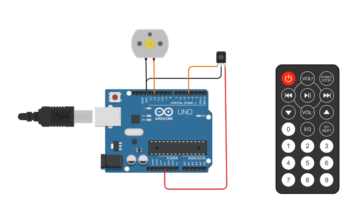 Circuit design Program 9: Infrared Sensor (IR sensor) - Tinkercad