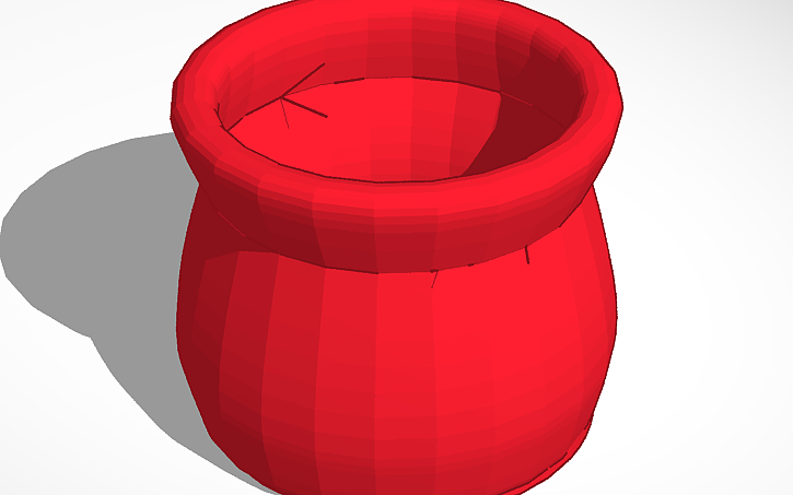 3D design POT DESIGN - Tinkercad