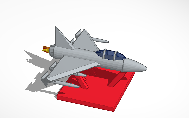 3D design fighter jet | Tinkercad