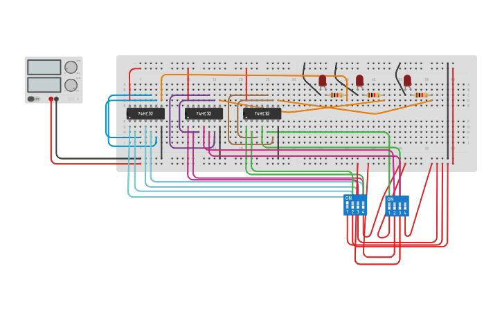 Circuit design Encoder - Tinkercad