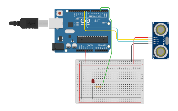 Circuit design ACTIVIDAD XXI ( USANDO EL SERIAL DE ARDUINO) - Tinkercad