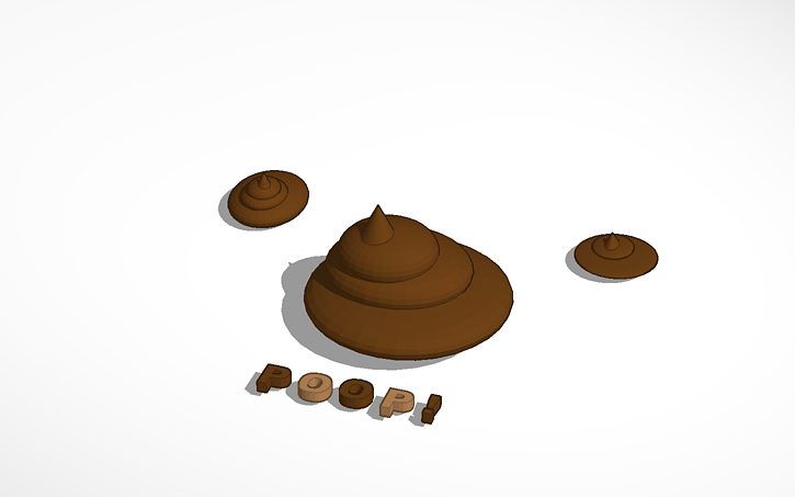 3D design Poop - Tinkercad