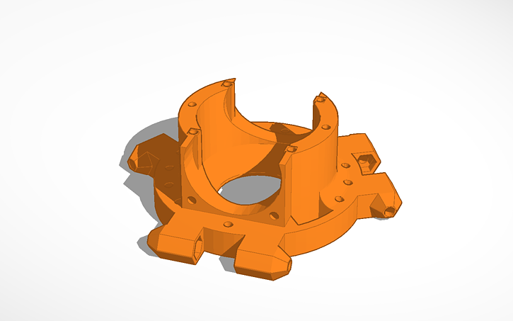 3D design raised effector plate for e3d lite6 | Tinkercad