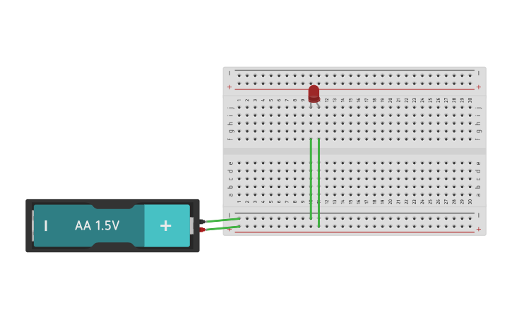Circuit design simple led circuit without resistor - Tinkercad