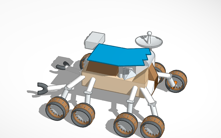 3D design Mars rover - Tinkercad