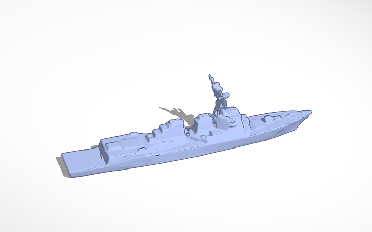 3D design DDG 51 - Tinkercad