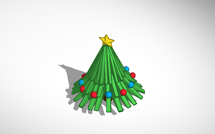 3D design Christmas Tree - Tinkercad