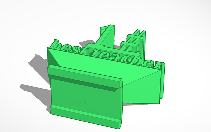 3D design Copy of best teacher - Tinkercad