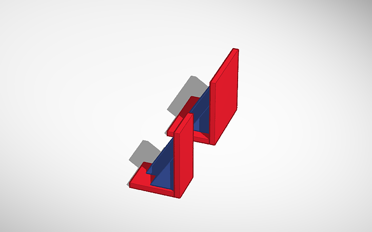 3D design shelf holder 2 - Tinkercad