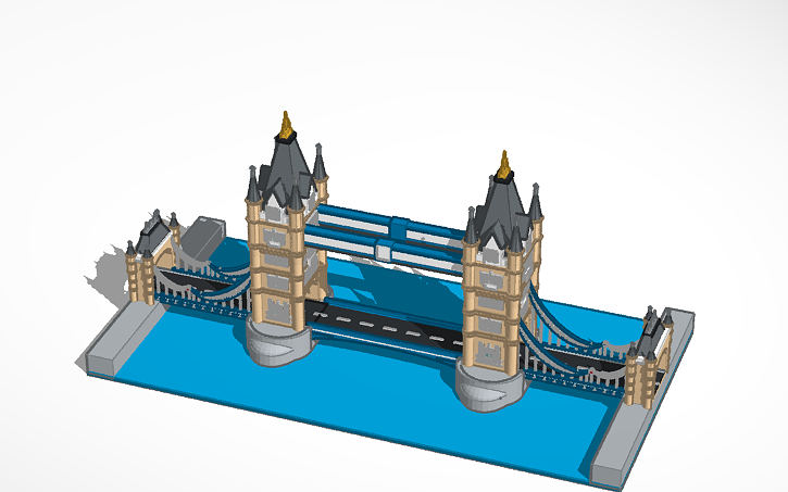 3D design Bridge - Tinkercad
