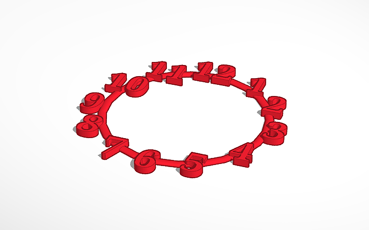 3D design o clock - Tinkercad