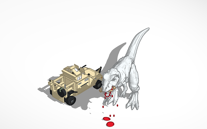 3D design t-rex - Tinkercad