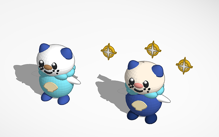 3D design Shiny Oshawott - Tinkercad