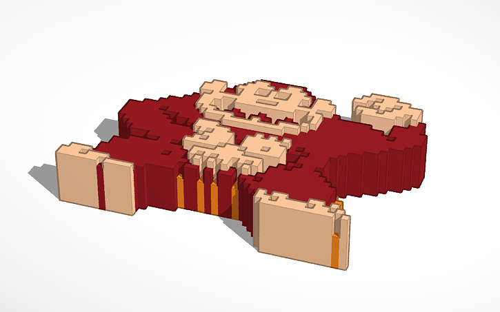 3D design 8-bit Donkey kong - Tinkercad