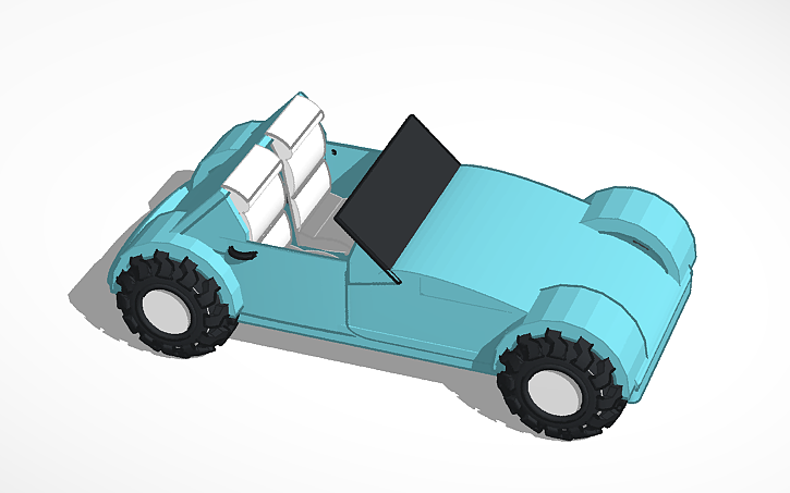 3D design Convertible Car - Tinkercad