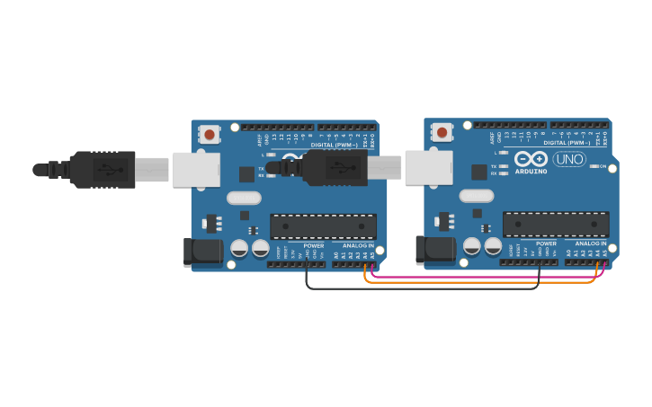 Circuit Design Slave Slave I2c Arduino Tinkercad