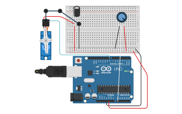 Circuit design Servos_Ogando | Tinkercad