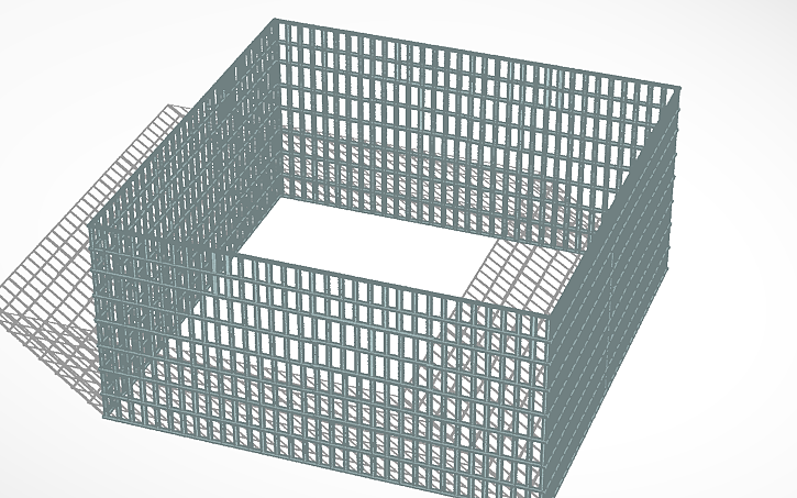 3D design Steel Cage - Tinkercad