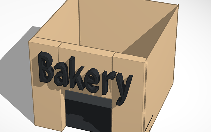 3D design Bakery - Tinkercad