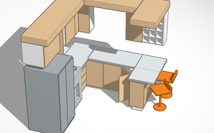 3D design Ejemplar de Cocina - Tinkercad