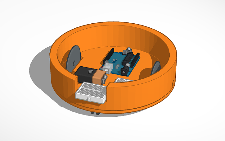 3D design Roomba Model - Tinkercad