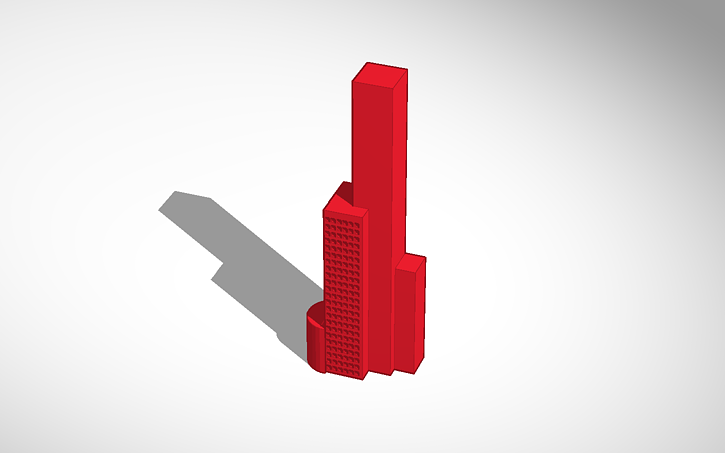 3D design Trump Tower - Tinkercad
