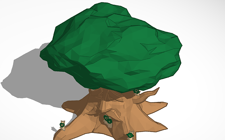 3D design The Great Deku Tree - Tinkercad