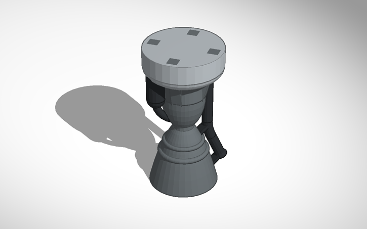 3D design Rocket Engine Test - Tinkercad