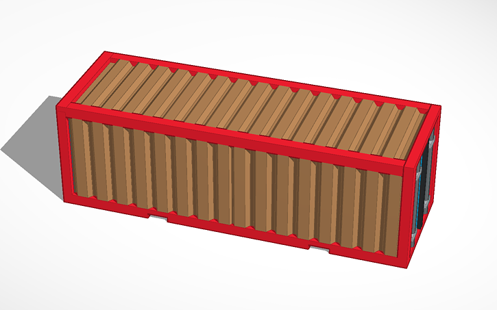 3D design container - Tinkercad