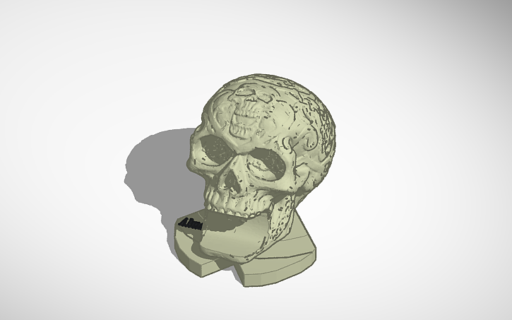 3D design Skull PS5 Controller Holder - Tinkercad