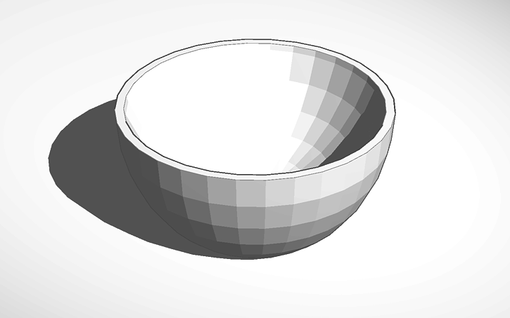 3D design Bowl - Tinkercad
