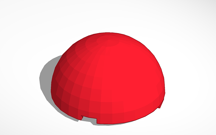 3D design dome ball half | Tinkercad