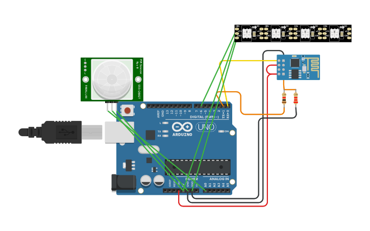 Circuit Design Copy Of Wifi Module Esp8266 Tinkercad