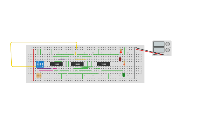 Circuit design Full Subtractor - Tinkercad