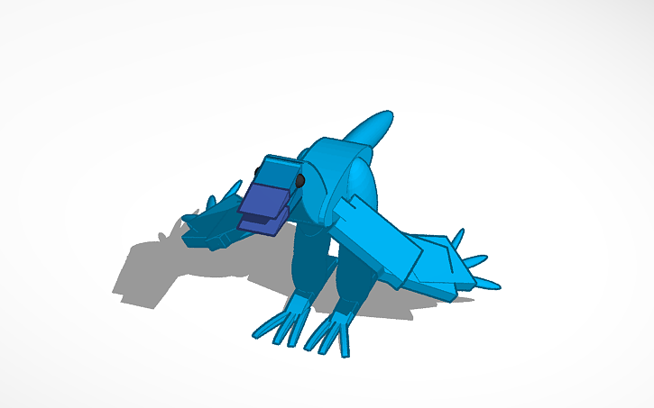 3D design blue bird | Tinkercad