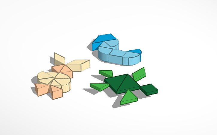 3D design Tangrams | Tinkercad