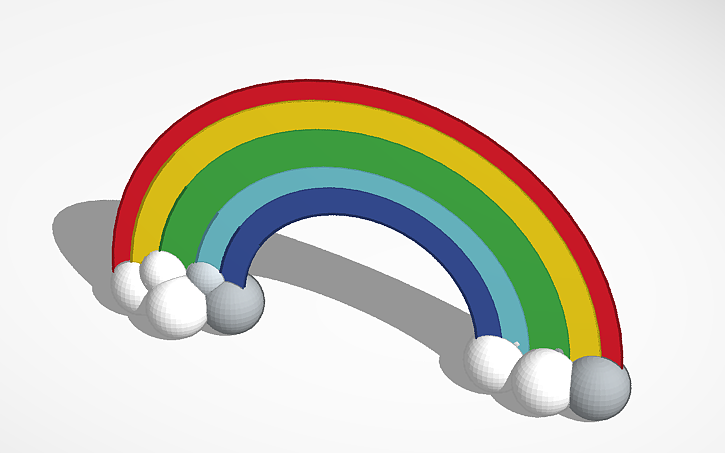 3D design PELANGI - Tinkercad