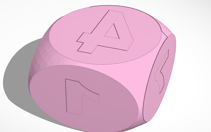 3D design dado | Tinkercad